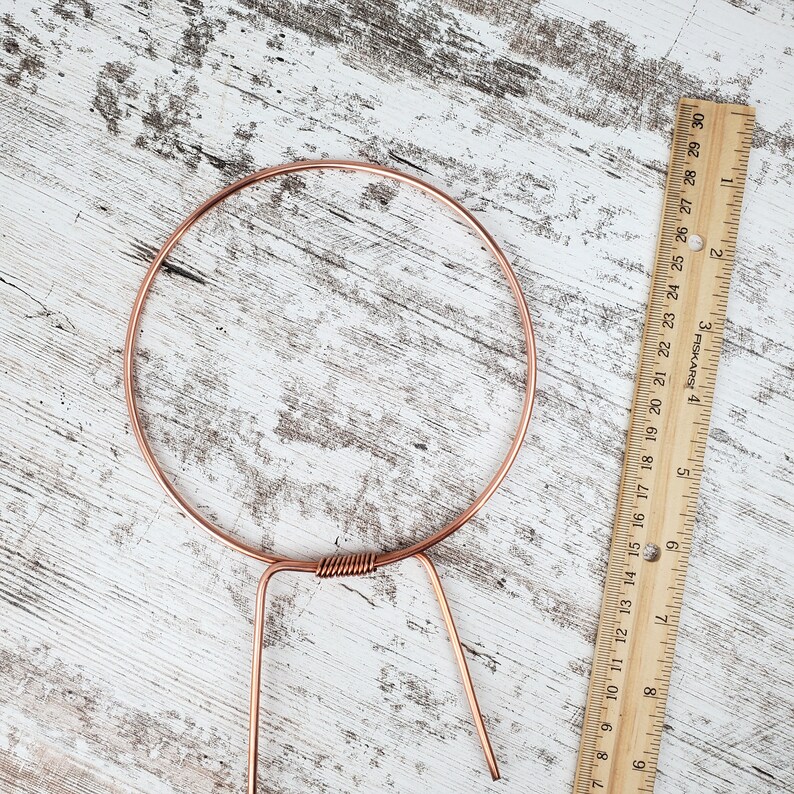 Handmade Copper Circle Plant Trellis, Vining Plant Support - Etsy