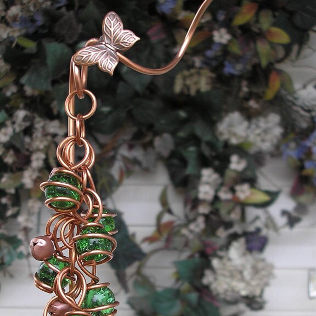 Dragonfly Electroculture Stake, Copper Coil Plant Stakes, Outdoor Decor ...