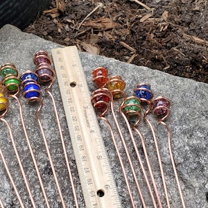Decorative Copper Plant Stakes Garden Markers, Jeweled Indoor and ...