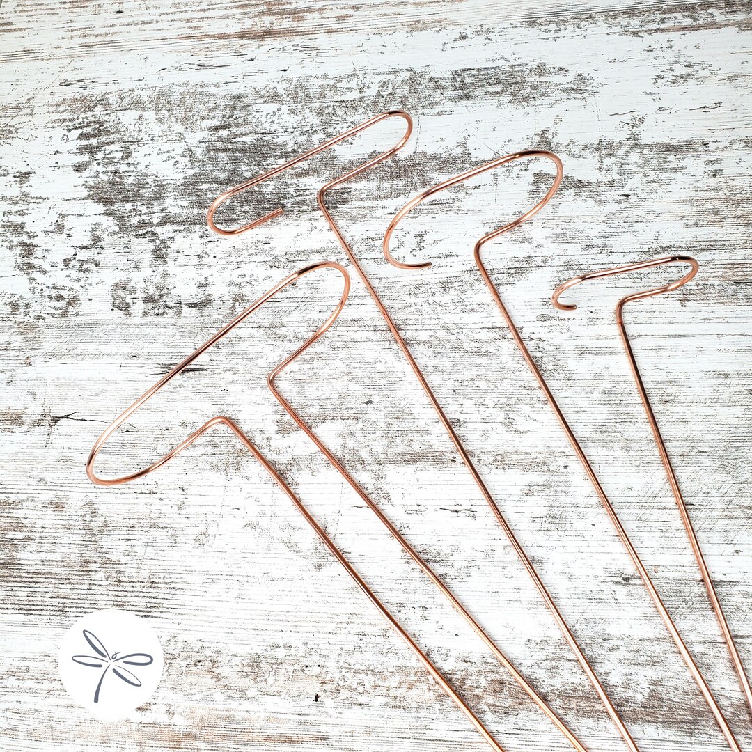 Plant Supports, Copper Plant Stakes, Indoor Plant Accessories, Garden ...