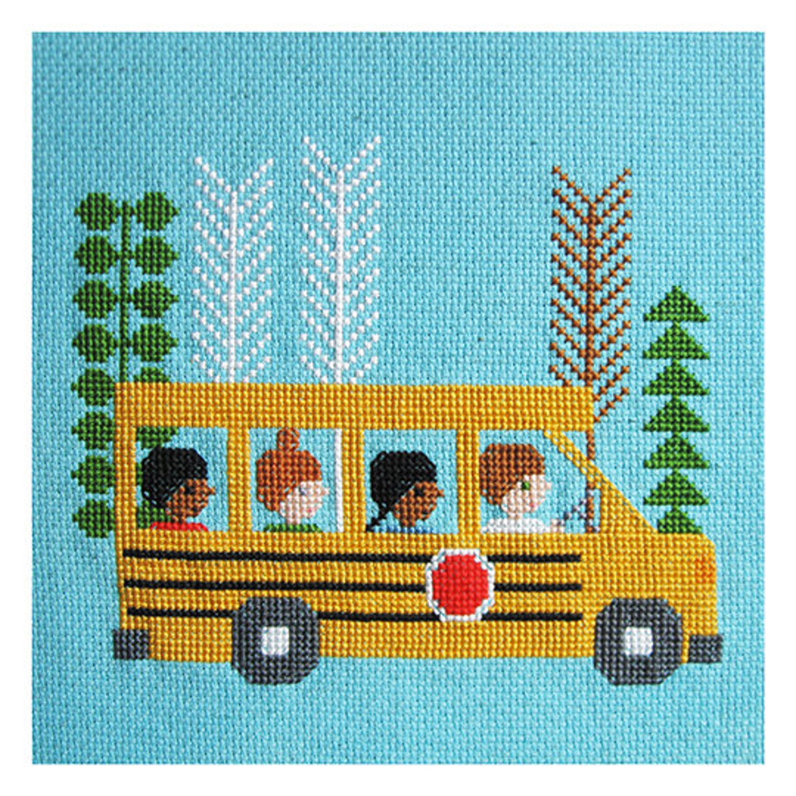 Cross Stitch Pattern PDF School Bus - Etsy Canada