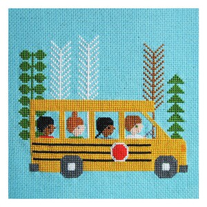 Cross Stitch Pattern PDF School Bus - Etsy