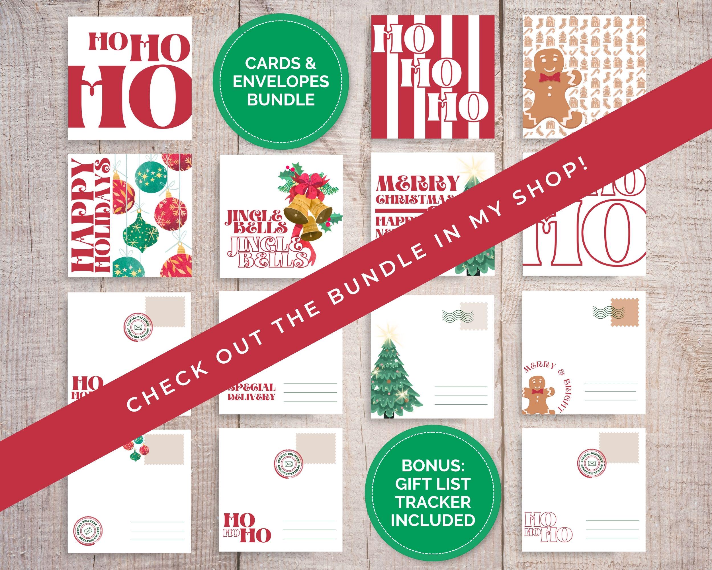 Gingerbread Man Christmas Card: Printable Holiday Greetings (digital ...