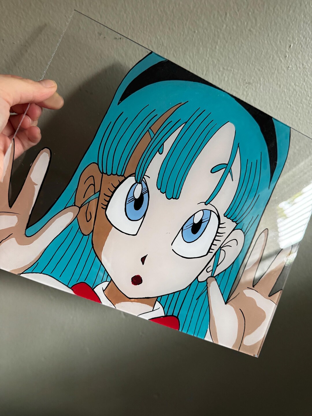 DBZ Bulma Glass Painting - Etsy
