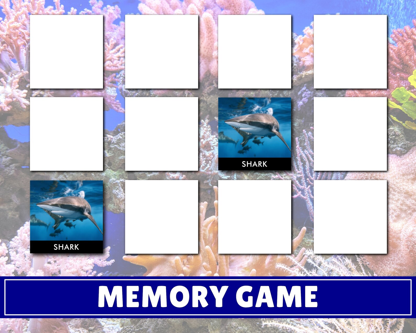 Ocean Animals Matching Cards Digital Download Montessori Inspired ...