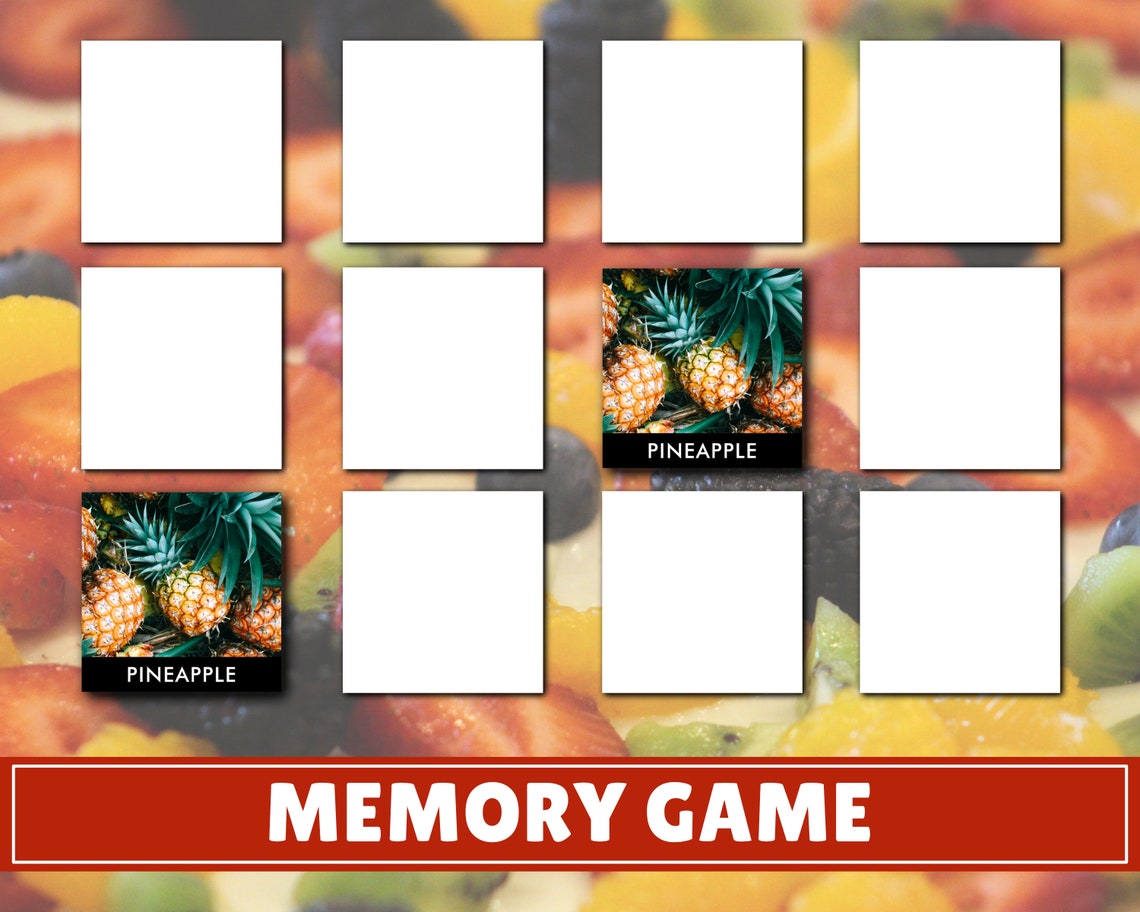 Fruit 3 Part Matching Cards | Digital Download | Montessori Inspired ...