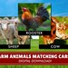 Farm Animals Matching and Identification Cards | Digital Download ...