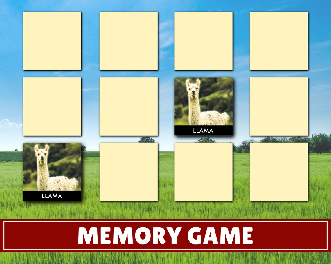 Farm Animals Matching and Identification Cards | Digital Download ...