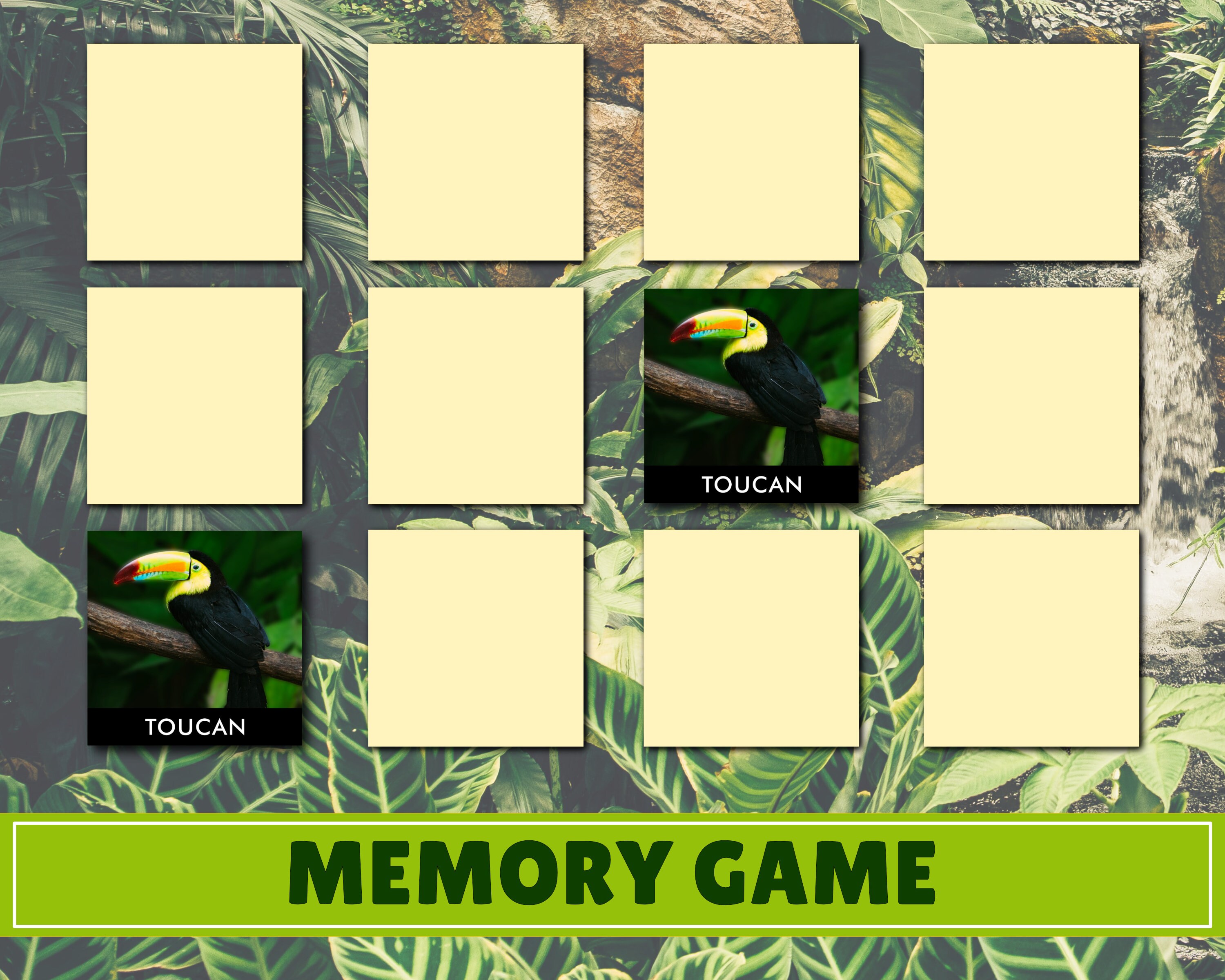 Rainforest Animals Matching Cards | Digital Download | Montessori ...