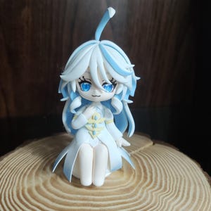 Genshin Impact Furina Clay Model, Furina, Cute Clay Figure, Furina ...