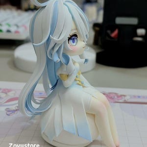 Genshin Impact Furina Clay Model, Furina, Cute Clay Figure, Furina ...