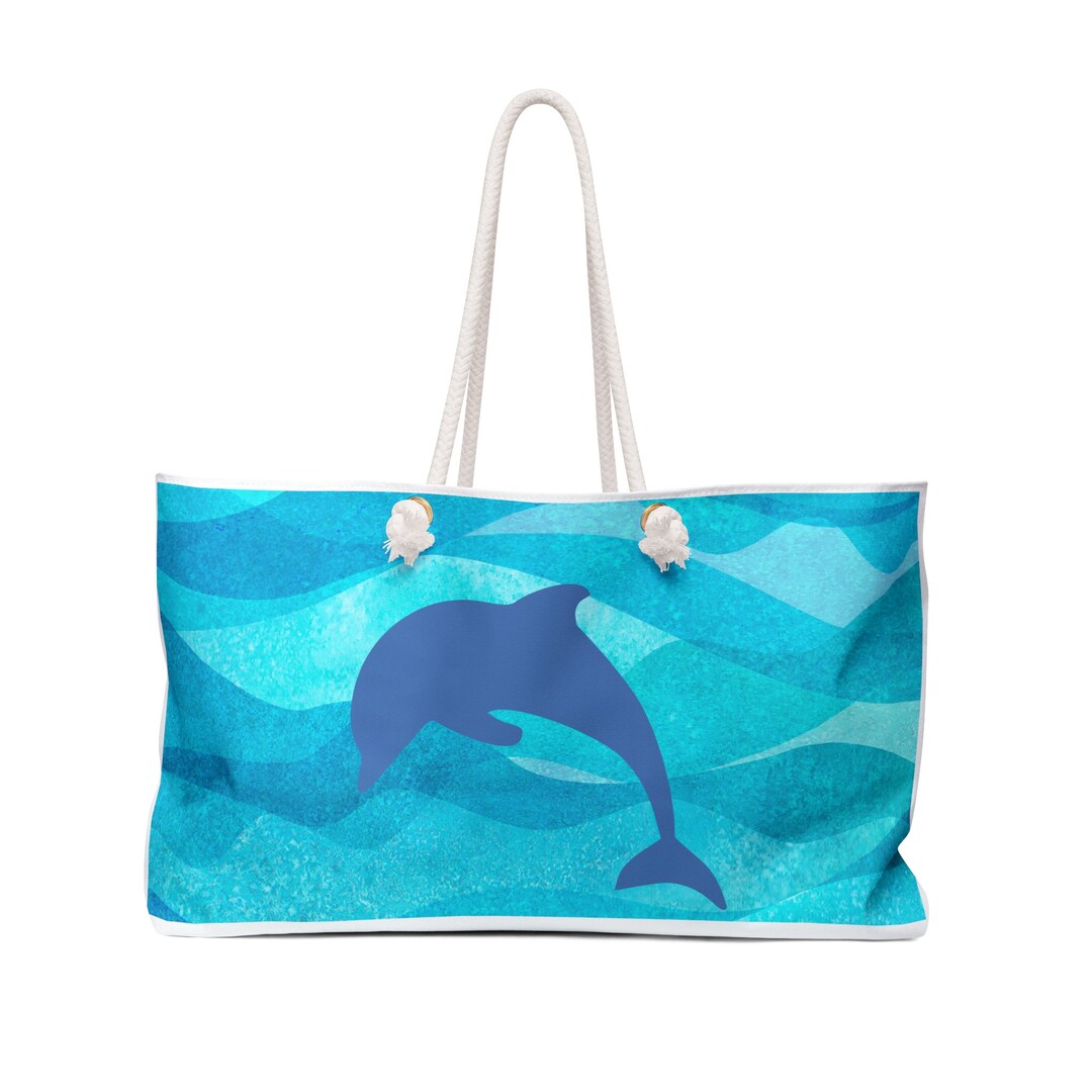 Dolphin Oversized Weekender Bag Dolphin Lover Gift Nautical Oceanic ...