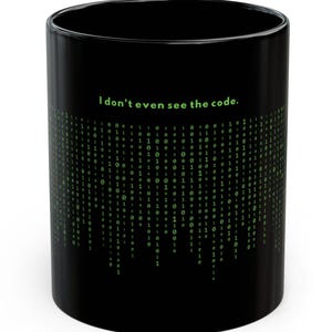 Binary Code Glitch Techie Mug Computer Nerd Gift Hacker Gift Computer Matrix Programmer Gift 11 ...