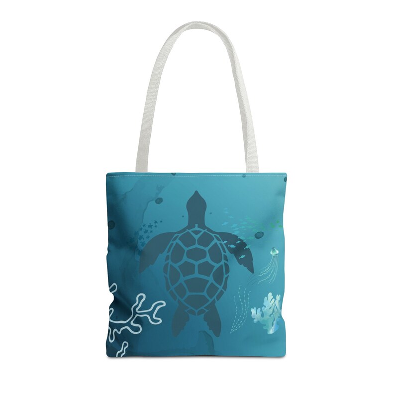 Sea Turtle Tote Bag Carryall Grocery Bag Shopping Bag Oceanic Aquatic ...