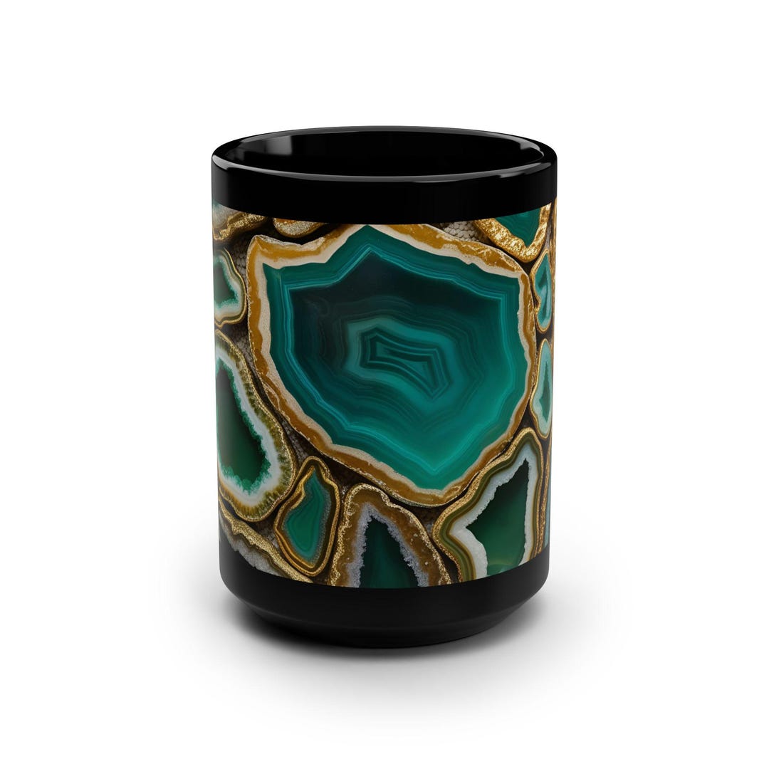 Ceramic Coffee Mug Quartz-inspired Image Agate Nature Rock Lover ...