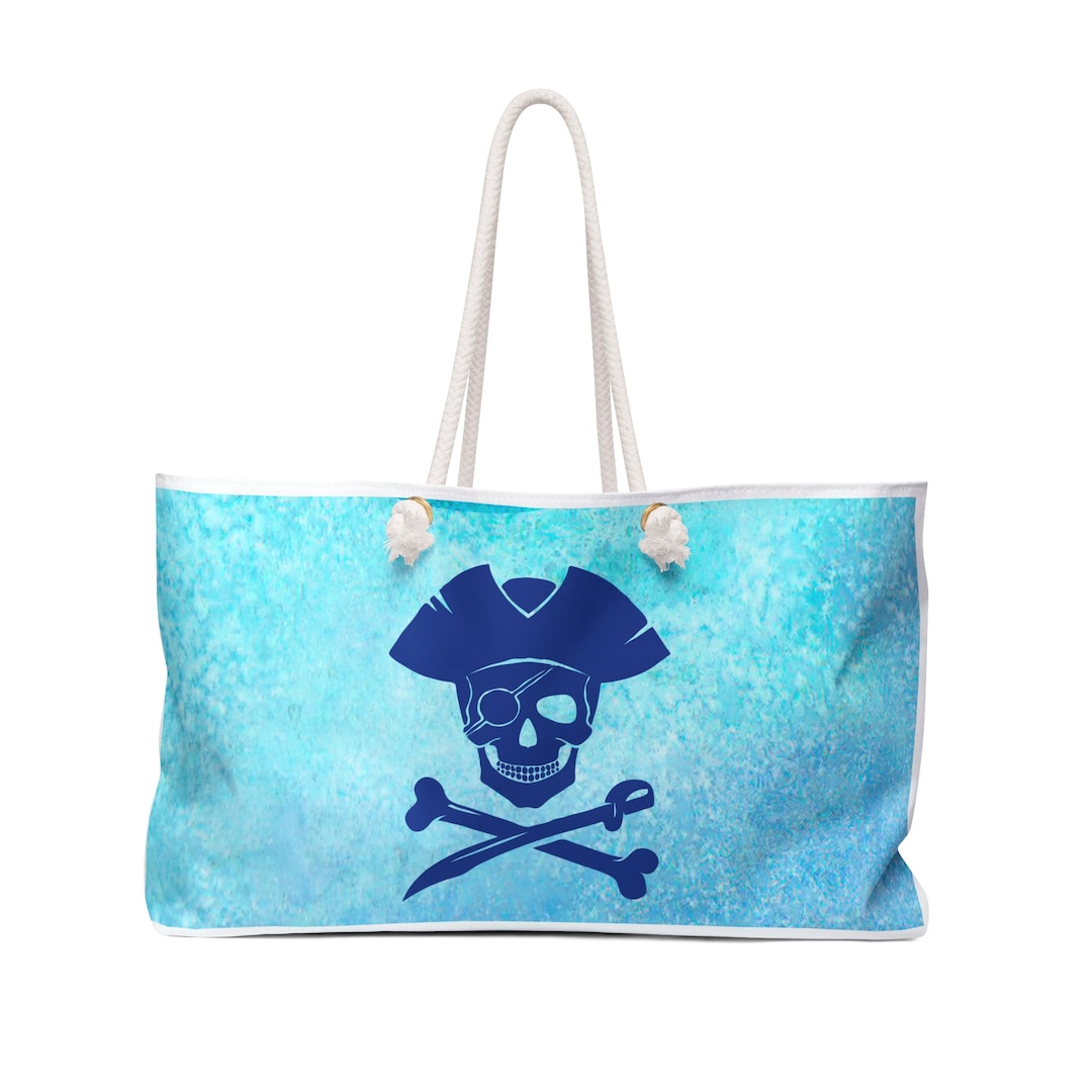 Pirate Tote Jolly Roger Pirate Flag Large Weekender Tote Bag Pirate ...