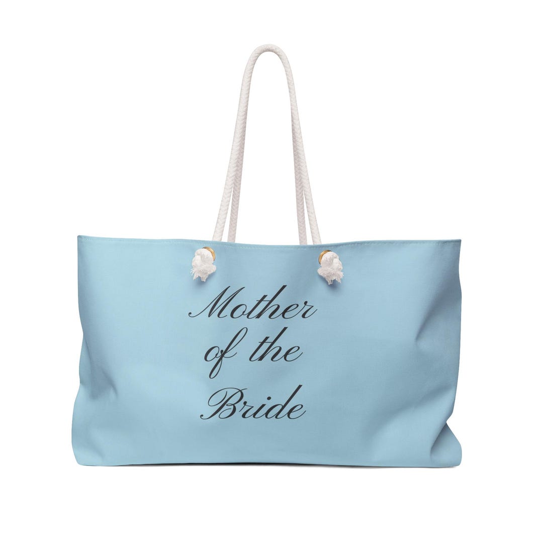 Mother of the Bride Weekender Tote Bag Cottage Core Blue Teal Wedding ...