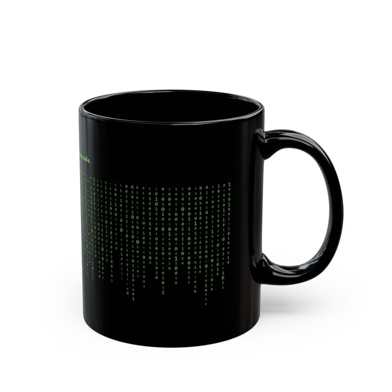 Binary Code Glitch Techie Mug Computer Nerd Gift Hacker Gift Computer ...