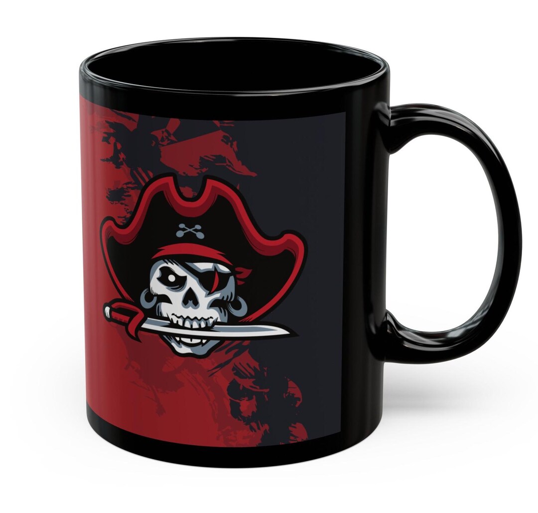 Pirate Theme Coffee Tea Hot Chocolate Mug Salt Life Jolly Roger Gift ...