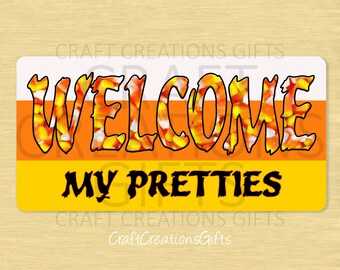 Candy corn sign | Etsy