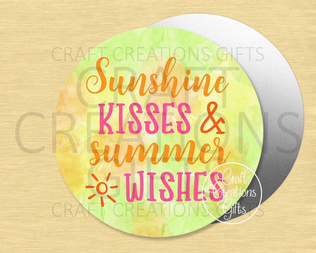 CRAFT SIGN Sunshine Kisses Summer Wishes Crafts Tiered Tray Decor ...