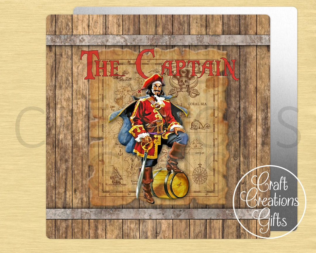 SQUARE CRAFT SIGN the Captain Morgan Crafts Tiered Trays Man Cave Bar ...