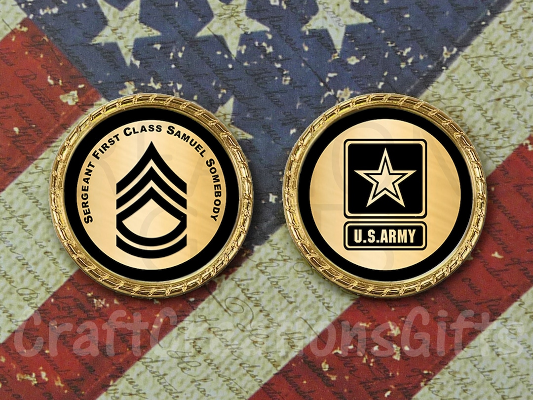 ARMY Collectible Challenge Coin Any Rank, Retirement Promotion Custom ...