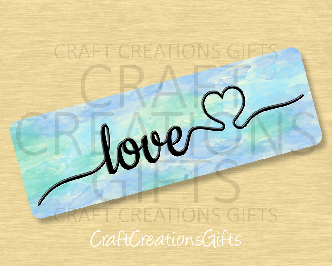 MINIATURE SIGN Love Heart Deco Mesh Attachment Accents Door - Etsy