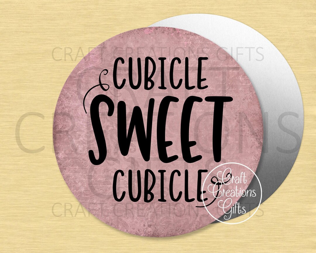 MINI SIGN Cubicle Sweet Cubicle Mauve Pink Tiered Tray Craft Projects ...