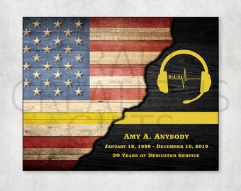 911 Dispatcher Plaque - Etsy