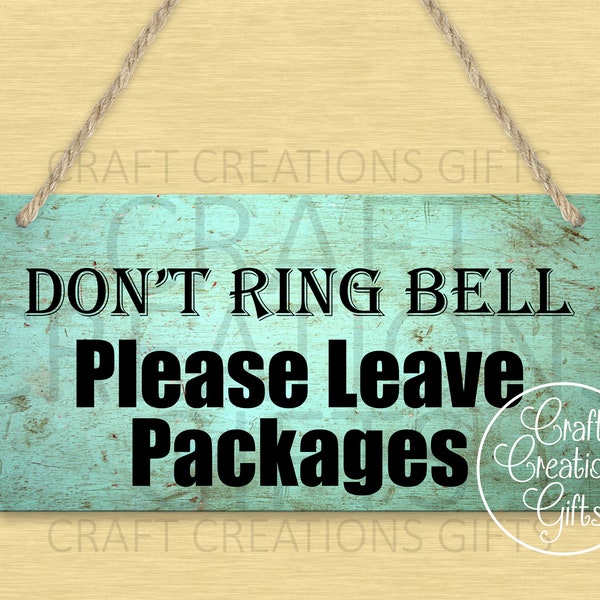 Please Dont Ring Bell for Packages - Etsy