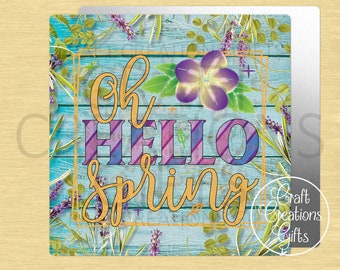 Metal Hello Spring Sign - Etsy