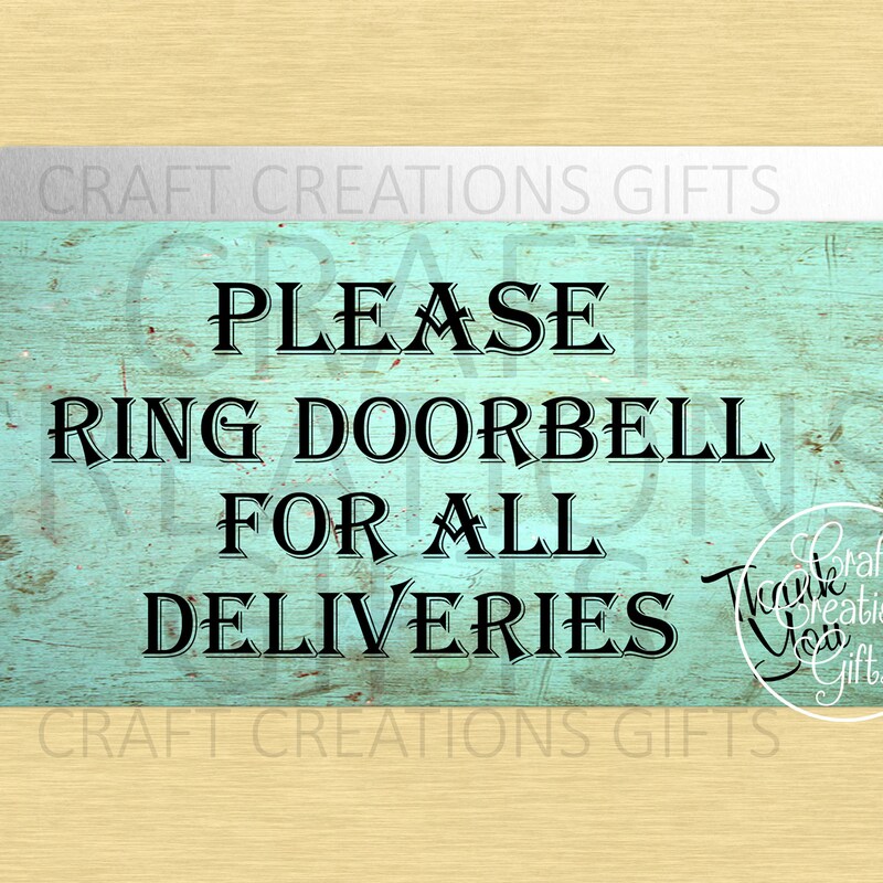 Please Ring Doorbell Sign - Etsy