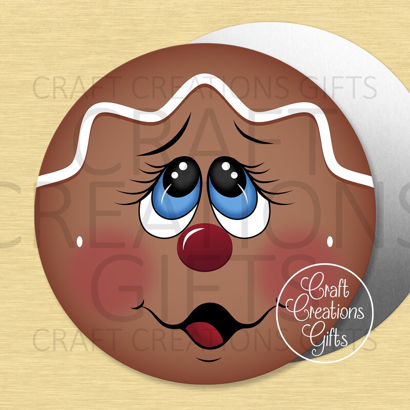 Gingerbread Face - Etsy