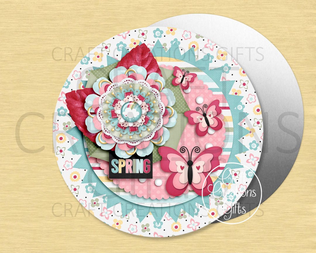 CRAFT SIGN Spring Butterflies Crafts Projects Tiered Trays Wreath Sign ...