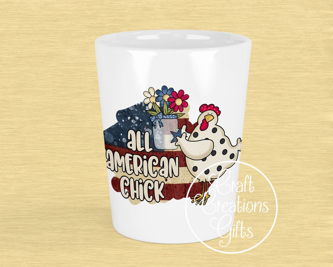 TIERED TRAY Shot Glass Decorative Mini Vase Cup All American Chick ...