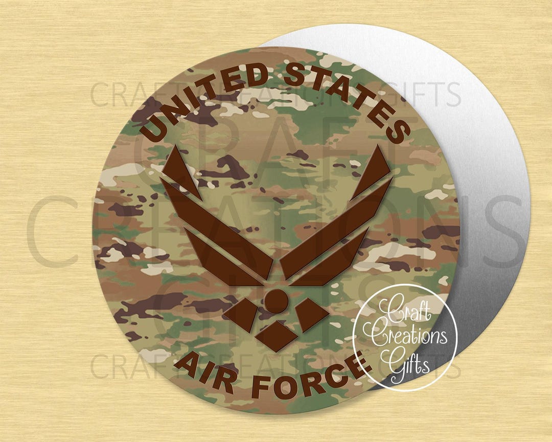 MINI SIGN Air Force Ocp Camo Wings Airman Military Tiered Tray ...