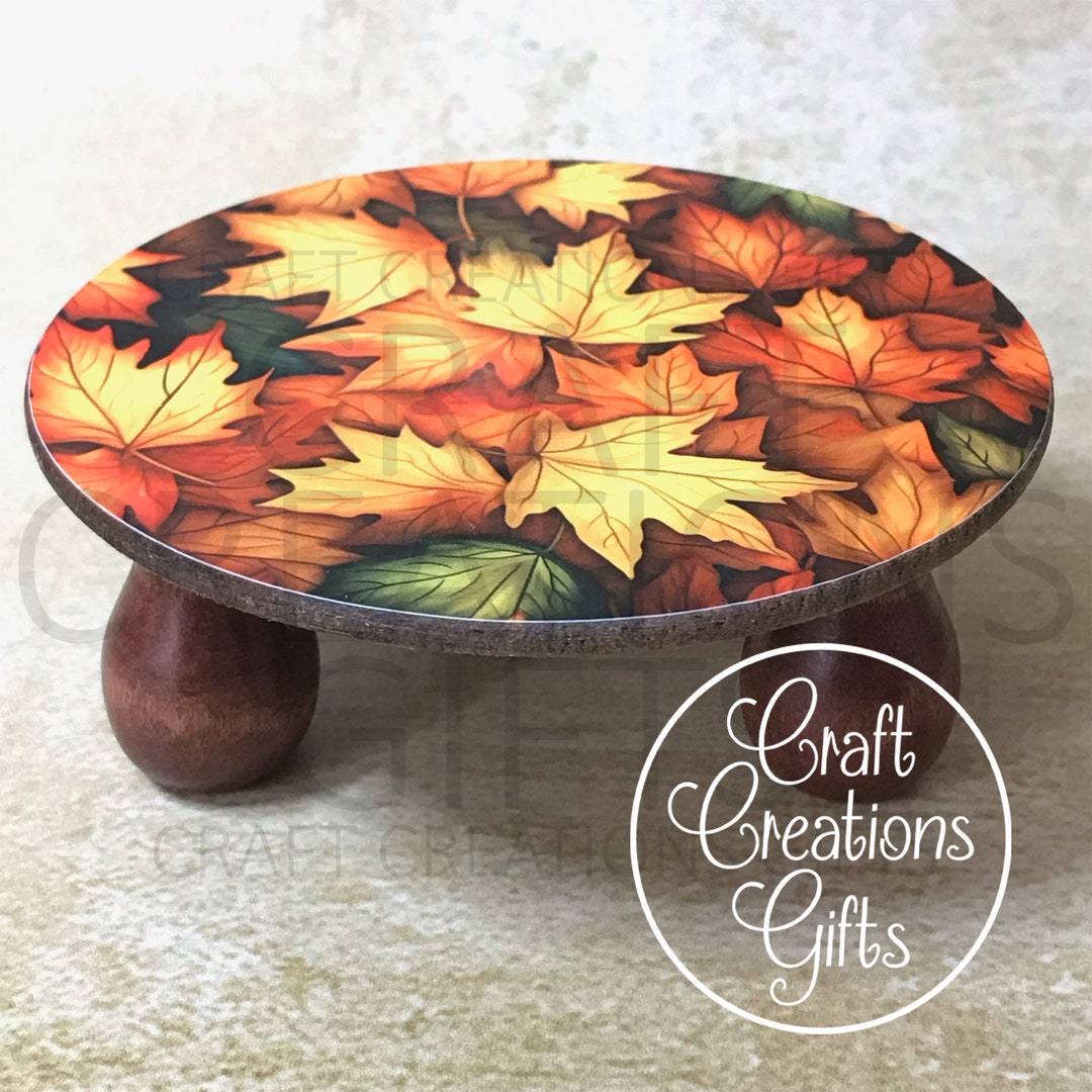 MINI RISER Leaves Fall Autumn Theme Tiered Tray Shelf Decor Display Stand Crafts 3.5 Inch - Etsy