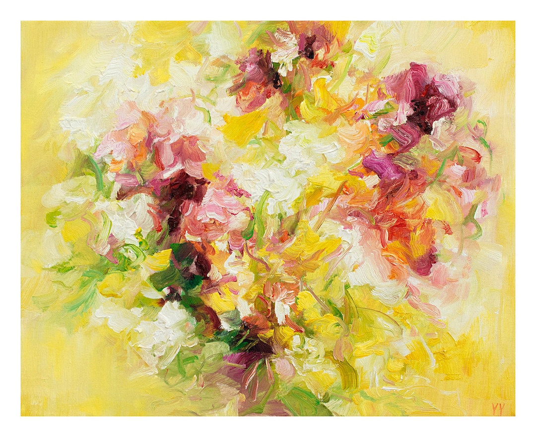 Yellow Art Prints of Painting Giclée Prints Signed by Artist Yangyang ...