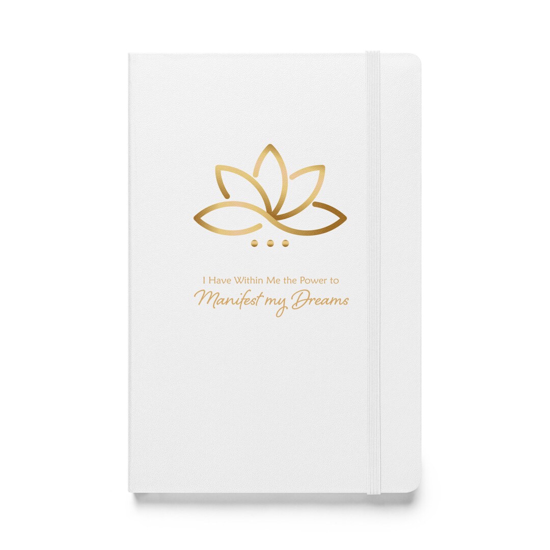 Hardcover Personal Journal | Lotus Flower Design With Affirmation: I ...