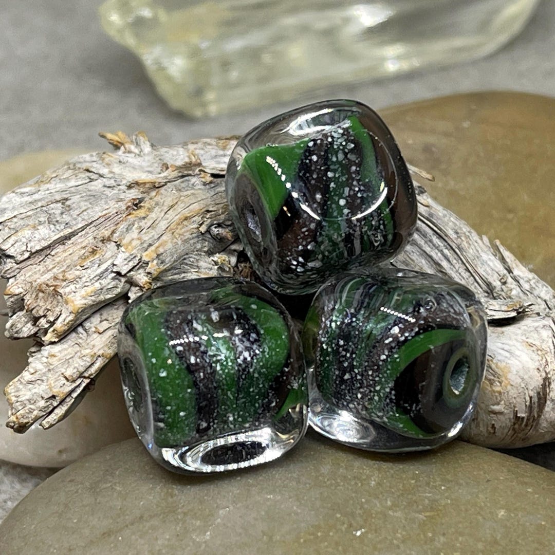 Cremation Ash Glass Cube Beads - 1, 3, 6, or 12 | | Cremation Jewelry ...
