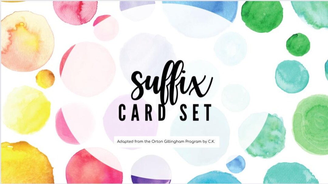 Digital Morphology Suffix Slides for Reading Instruction-includes 39 ...