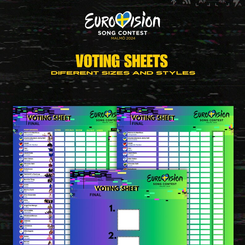 Eurovision 2024 Scorecard Grand Final Eurovision BINGO Eurovision Party ... Eurovision 2024 Scorecard Grand Final Eurovision BINGO Eurovision Party ...