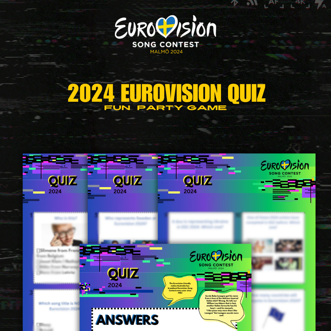 Eurovision 2024 Party Pack Party Bundle Eurovision Song Contest Party ...