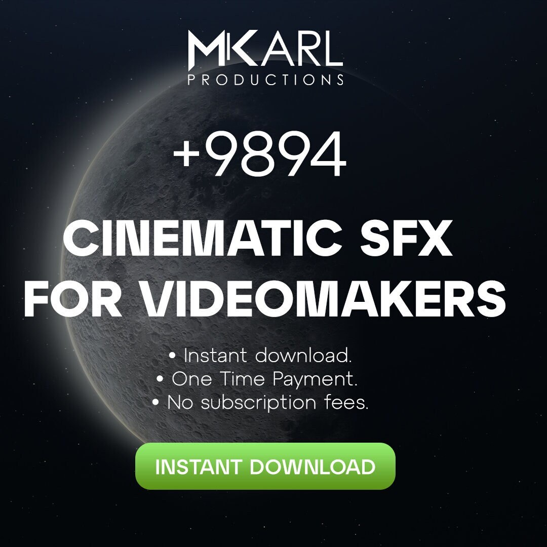 9894 Cinematic SFX Sound Effects Ultimate Bundle Pack for Videomaker ...