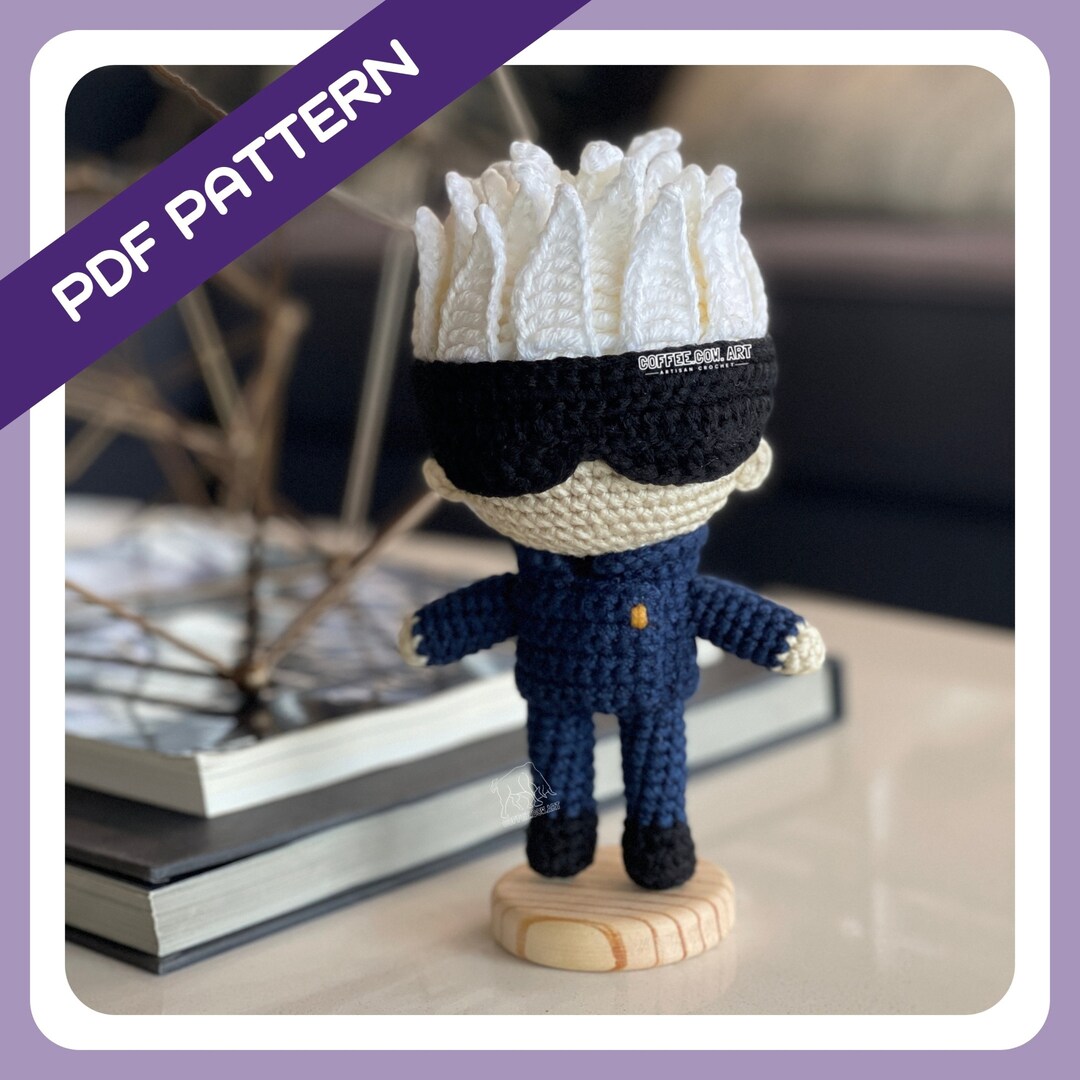 JJK Crochet Amigurumi Pattern: Blind Man Doll (PDF Pattern) - Etsy