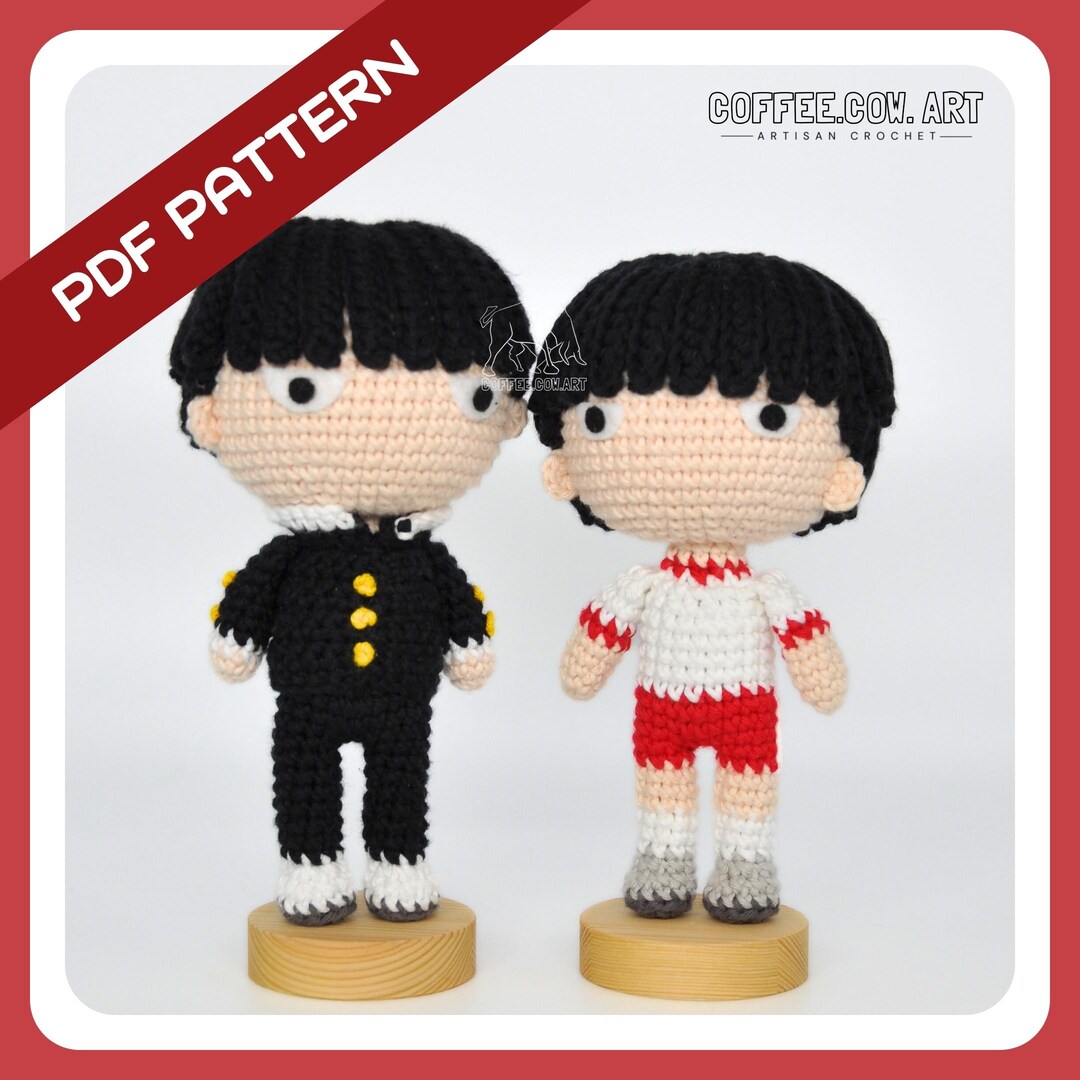 Mob Psycho Crochet Pattern | Shigeo Amigurumi | PDF Pattern - Etsy
