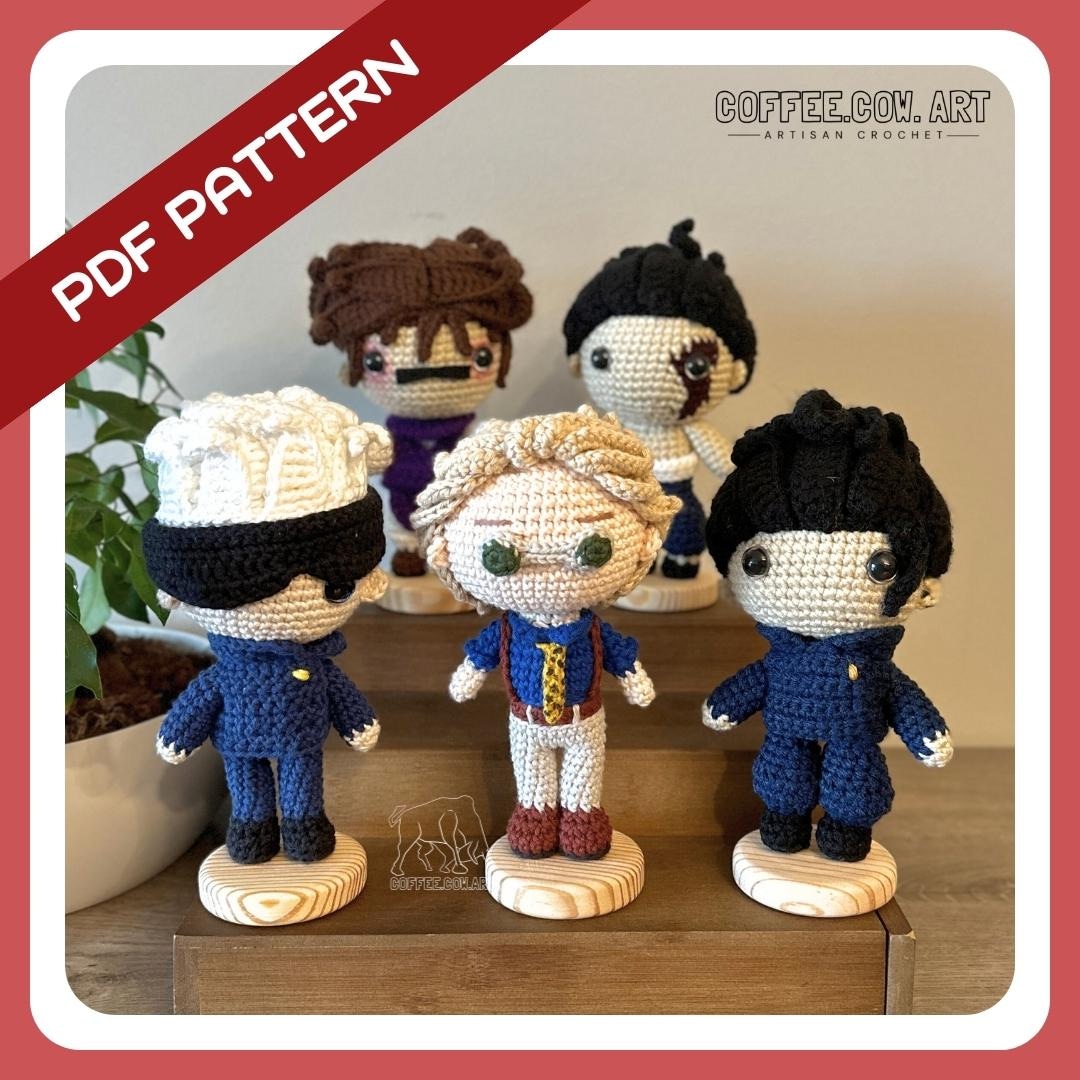 JJK 5 Pattern Bundle | JJK Amigurumi | Anime Crochet Patterns | PDF ...