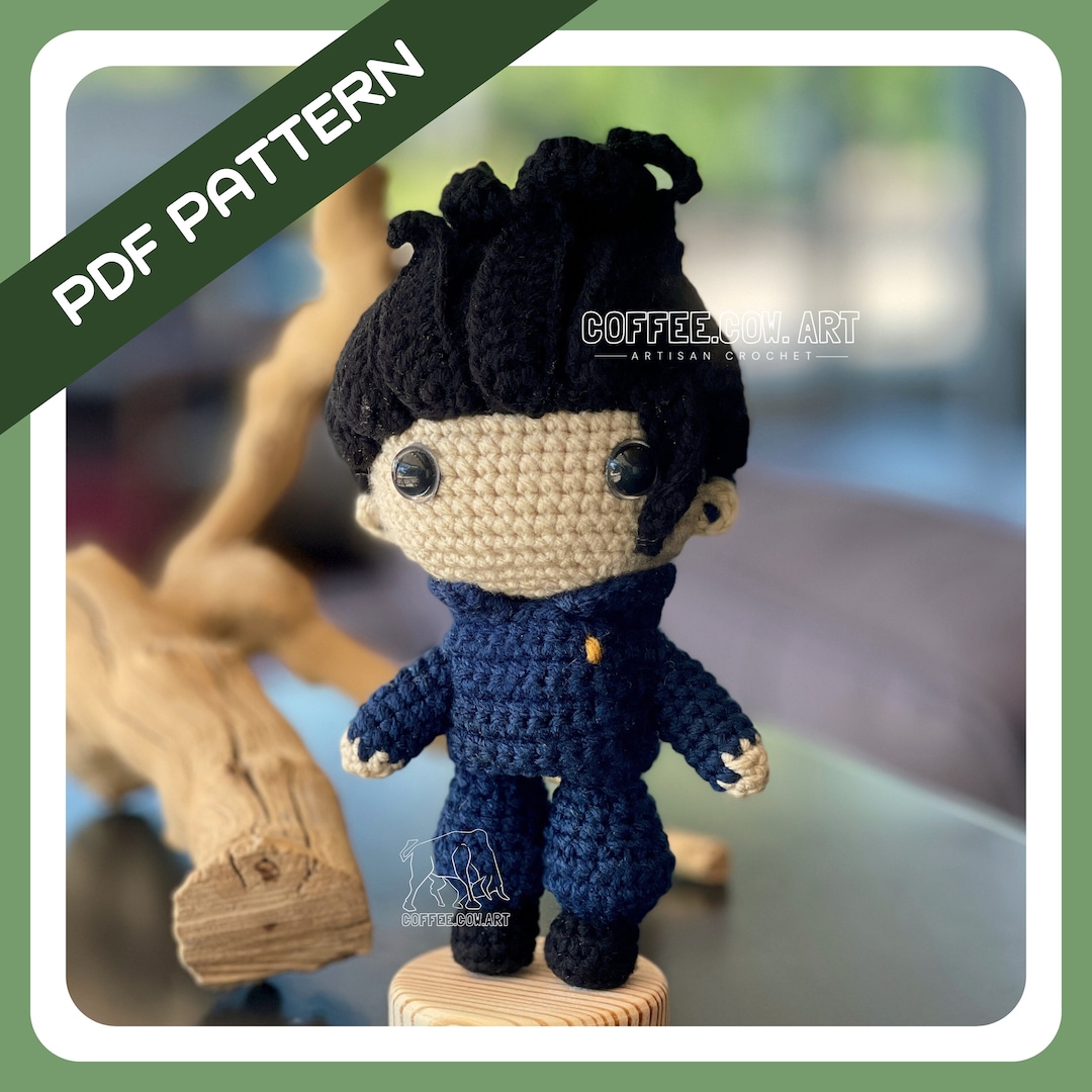 JJK Crochet Pattern | Geto Amigurumi | PDF Pattern - Etsy