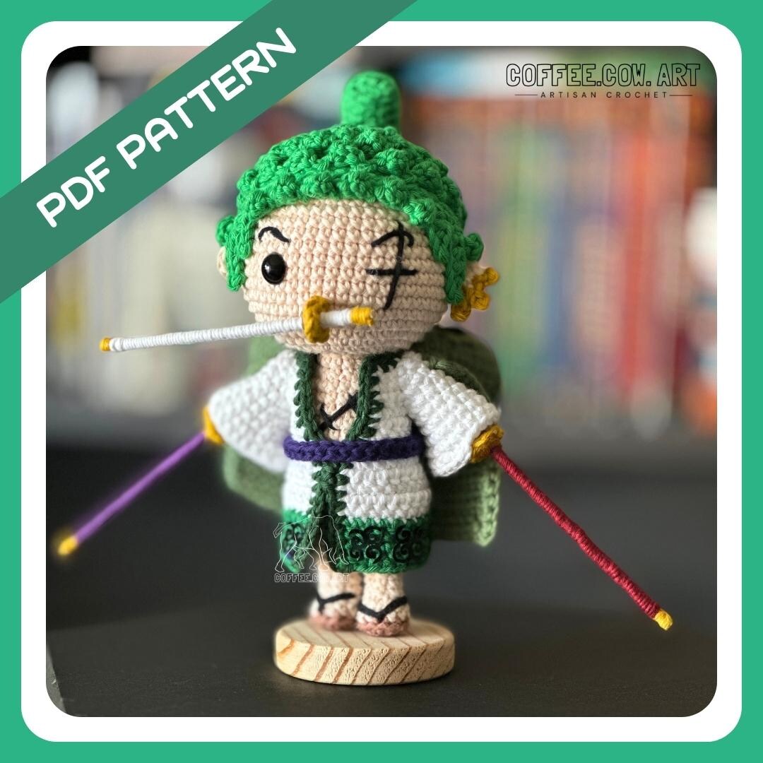 Swordsman Doll Crochet Pattern | Three Sword Amigurumi | PDF Pattern - Etsy